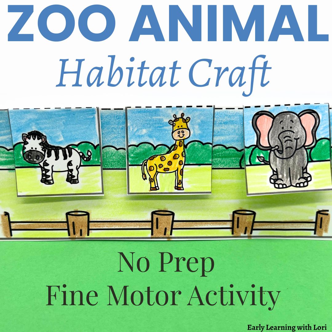 Preschool Zoo Habitat Activity: Create Animal Habitats