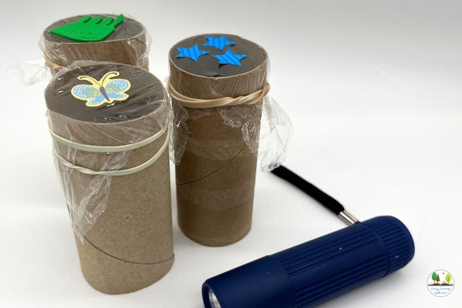 Shadow Tubes: Easy Light and Shadow Craft for Preschoolers
