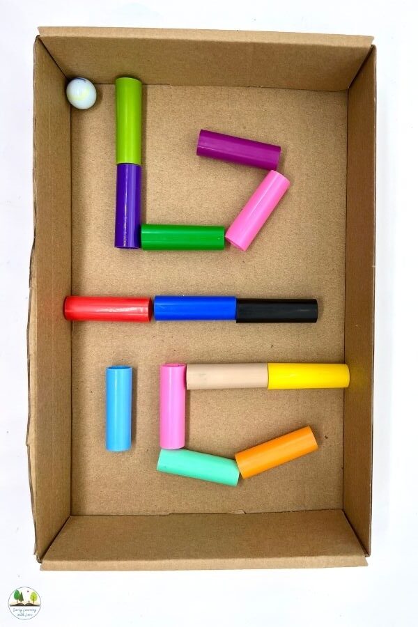 DIY Marble Maze STEM Activity for Preschoolers