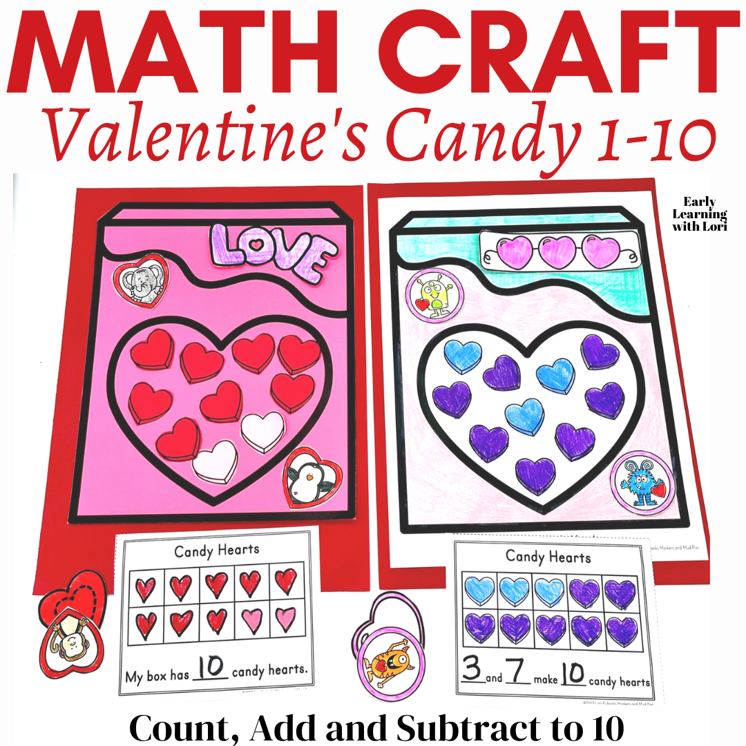 Halloween Candy Ten Frame Math Craft for Kindergarten & 1st